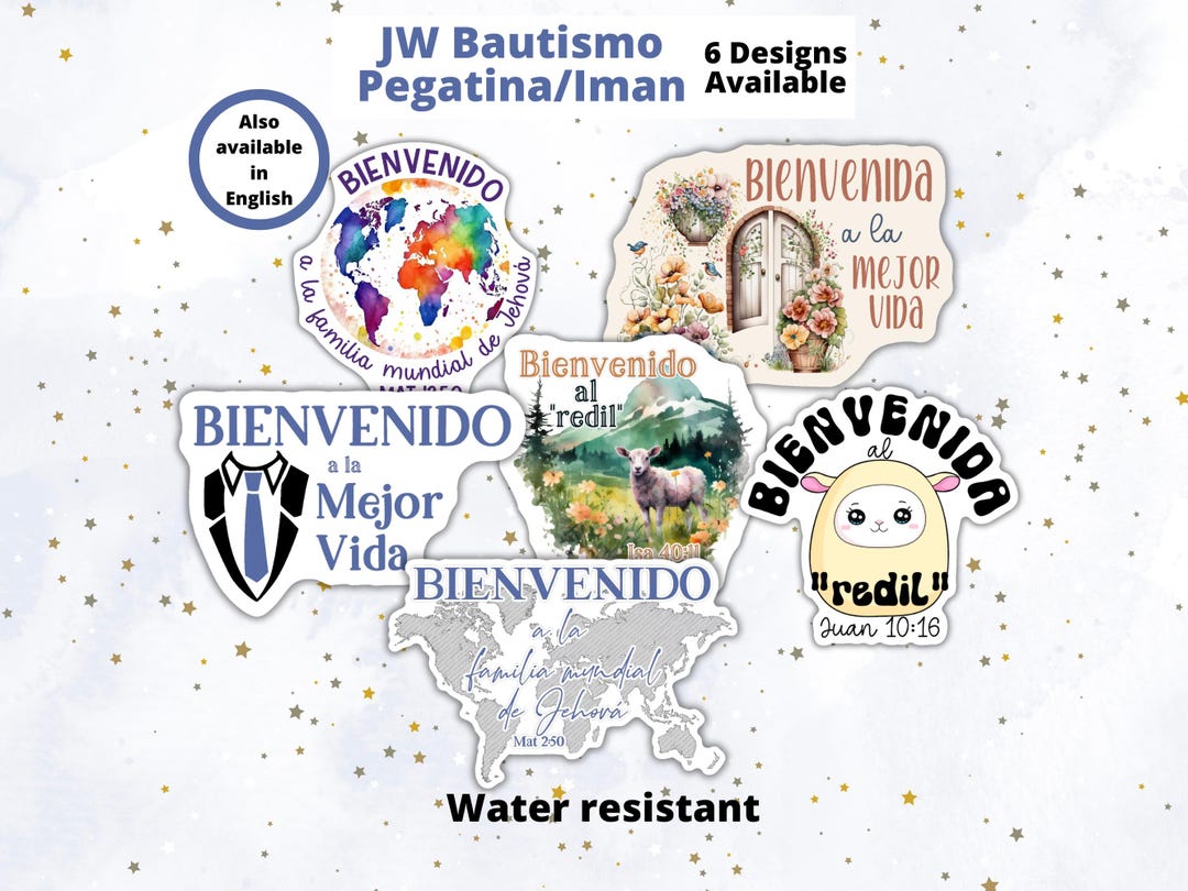 JW Bautismo Pegatina/iman Spanish | Recordatorio - Etsy