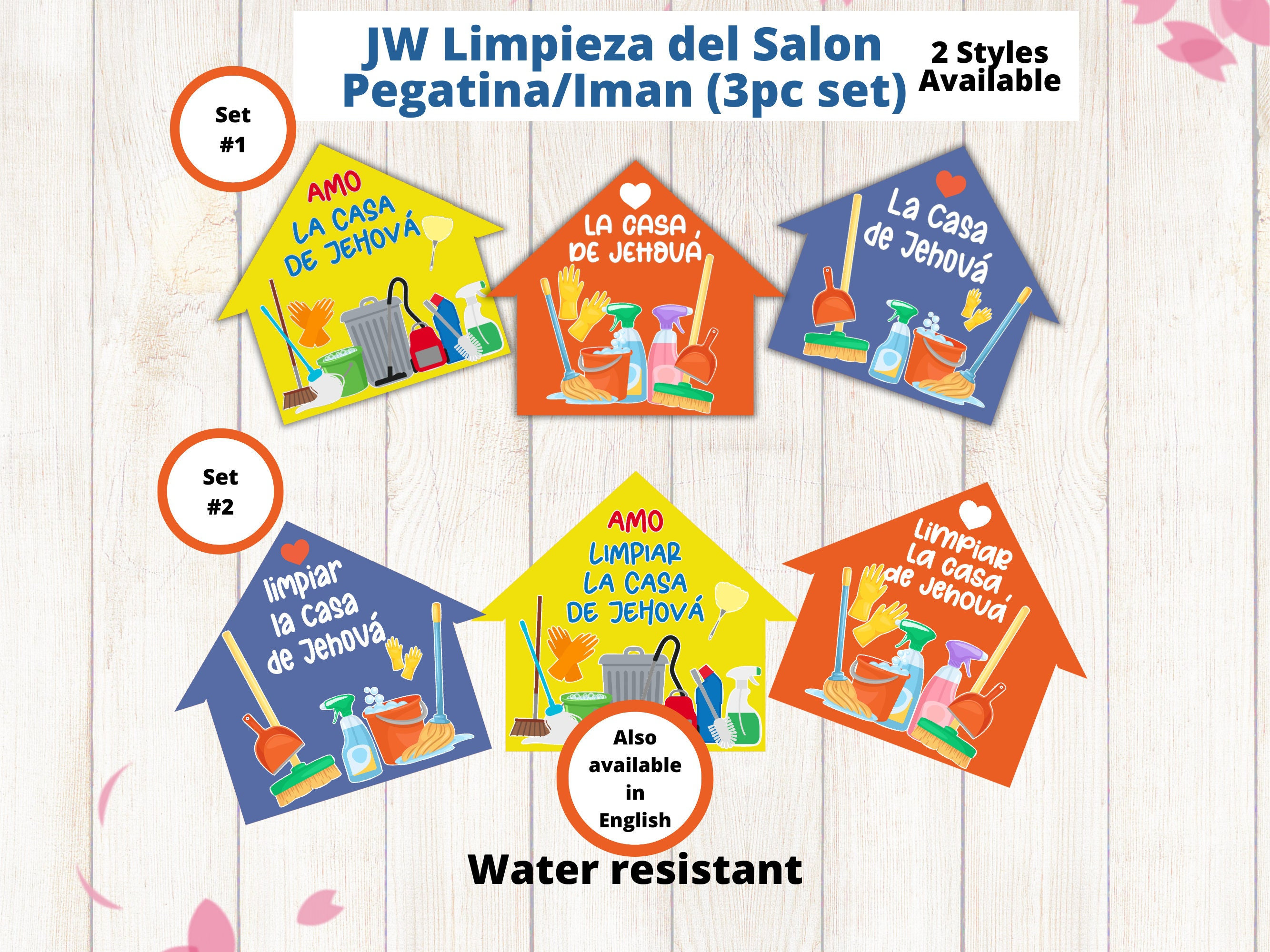 JW Limpieza Del Salon Pegatina/iman Set Spanish - Etsy