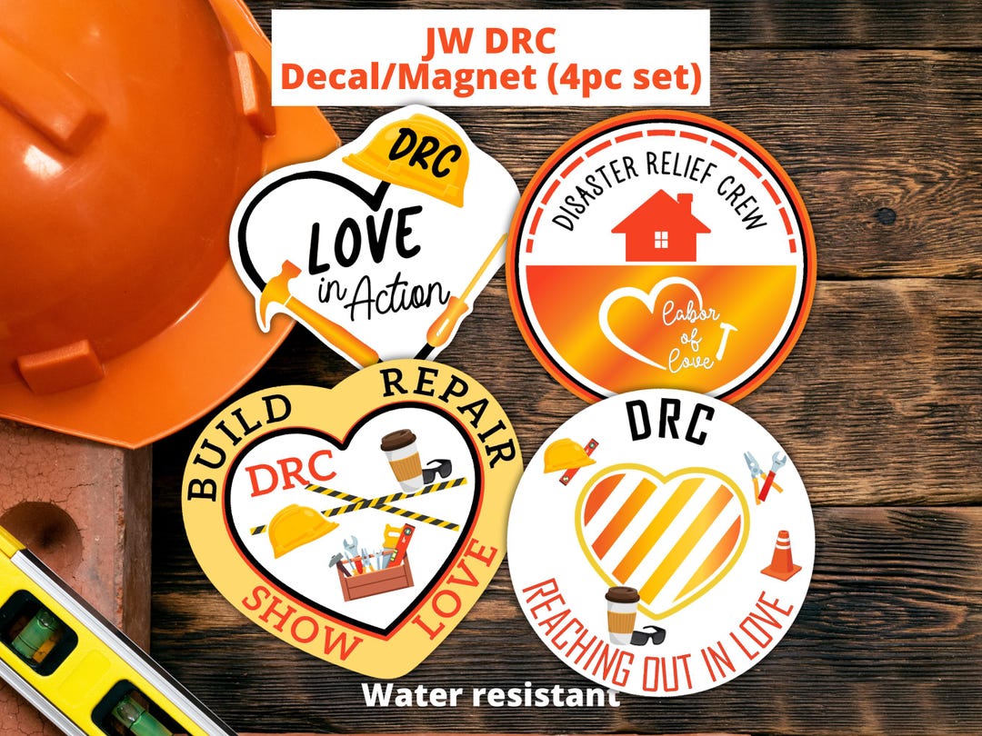 DRC Decal/magnet (set of 4), Love Theme - Etsy