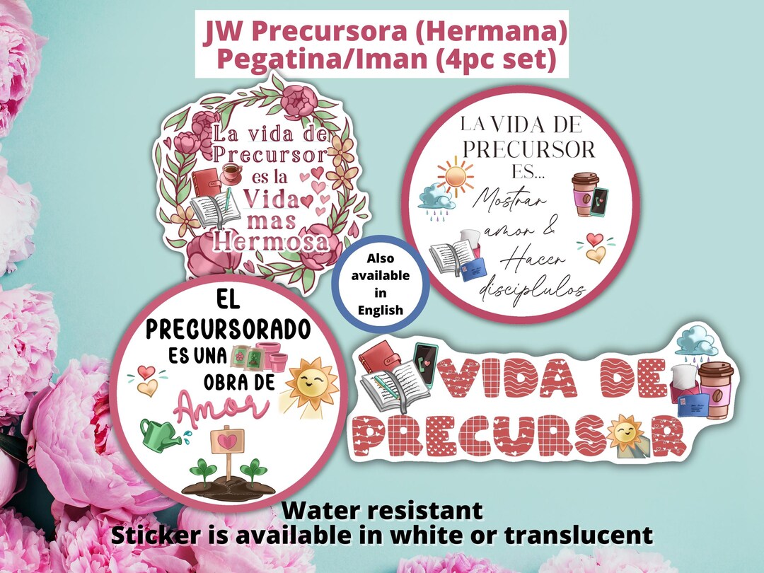 JW Regalos | Precursora (hermana) Pegatina/iman 4pc Set - Etsy