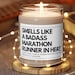 Marathon Runner Candle, Gift for Girl Runner, Marathon Finisher Gift ...