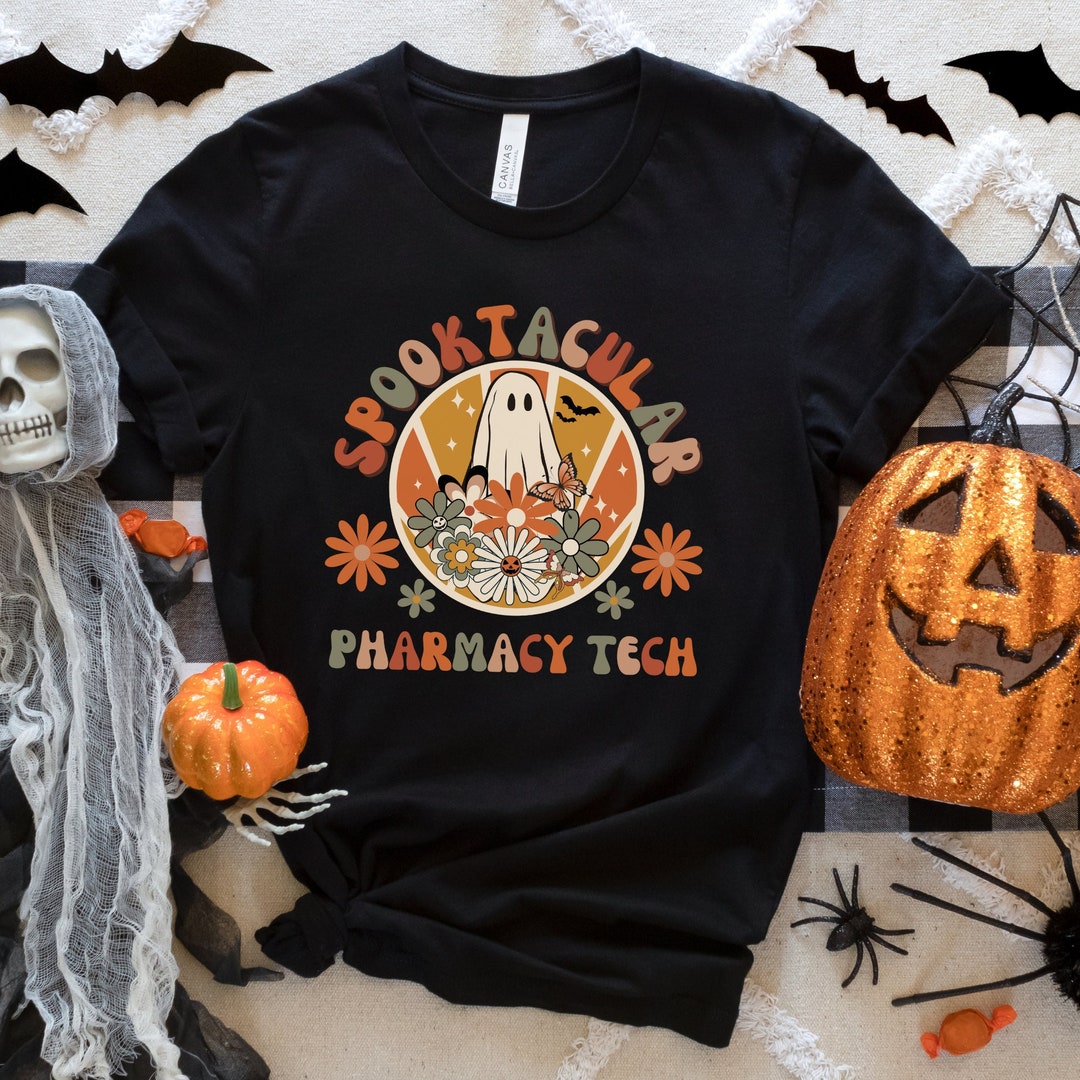 Pharmacy Tech Halloween Shirt, Halloween Pharmacy Shirt, Funny Pharmacy ...