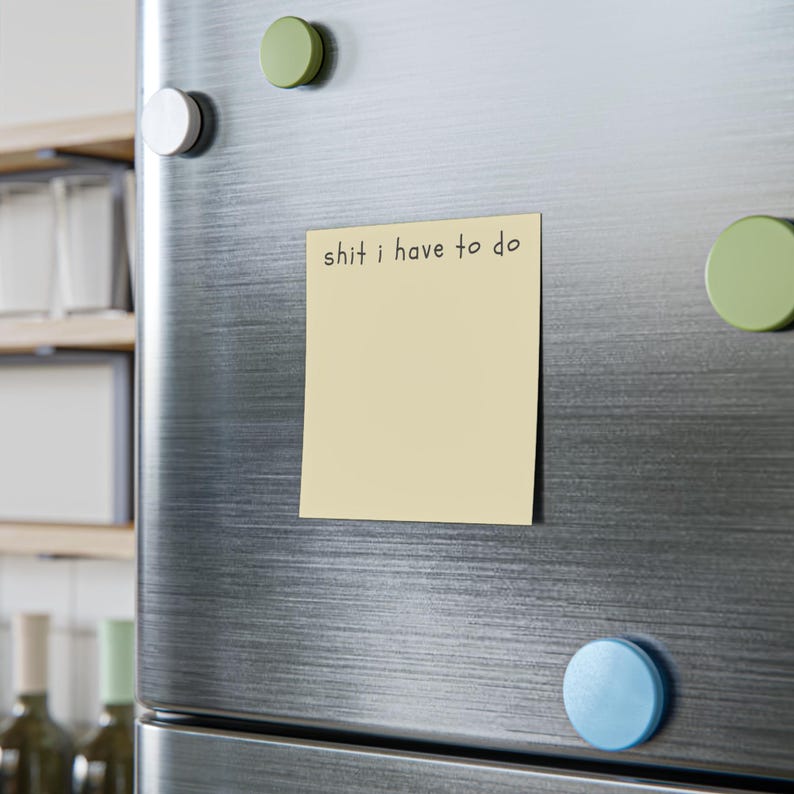 Funny Memo Pad, Shit I Have to Do List Sticky Notes, Funny Office Decor ...