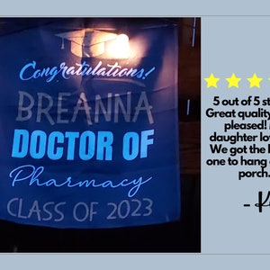 Pharmacy Graduation Decoration Personalized Doctor of Pharmacy School ...