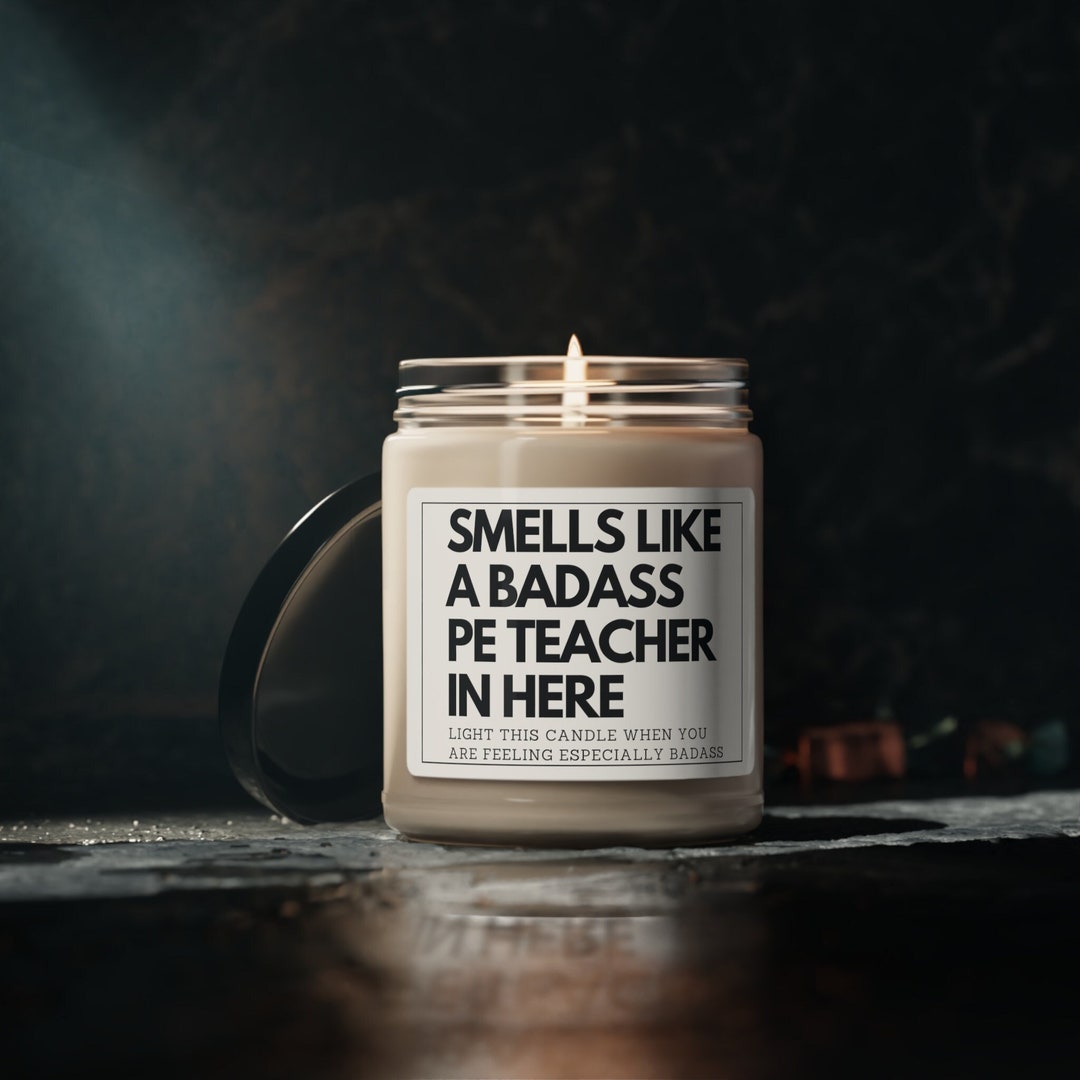 Funny PE Teacher Gift, Physical Education Teacher Candle, Future Phys ...
