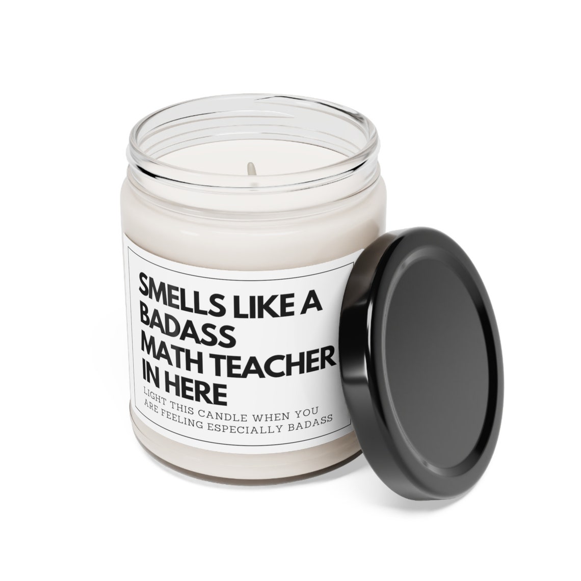 Math Teacher Gift, Best Math Teacher Candle, Math Classroom Decor, in ...