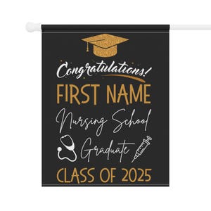 Personalized Nursing School Graduation Sign, Grad Party Decorations ...