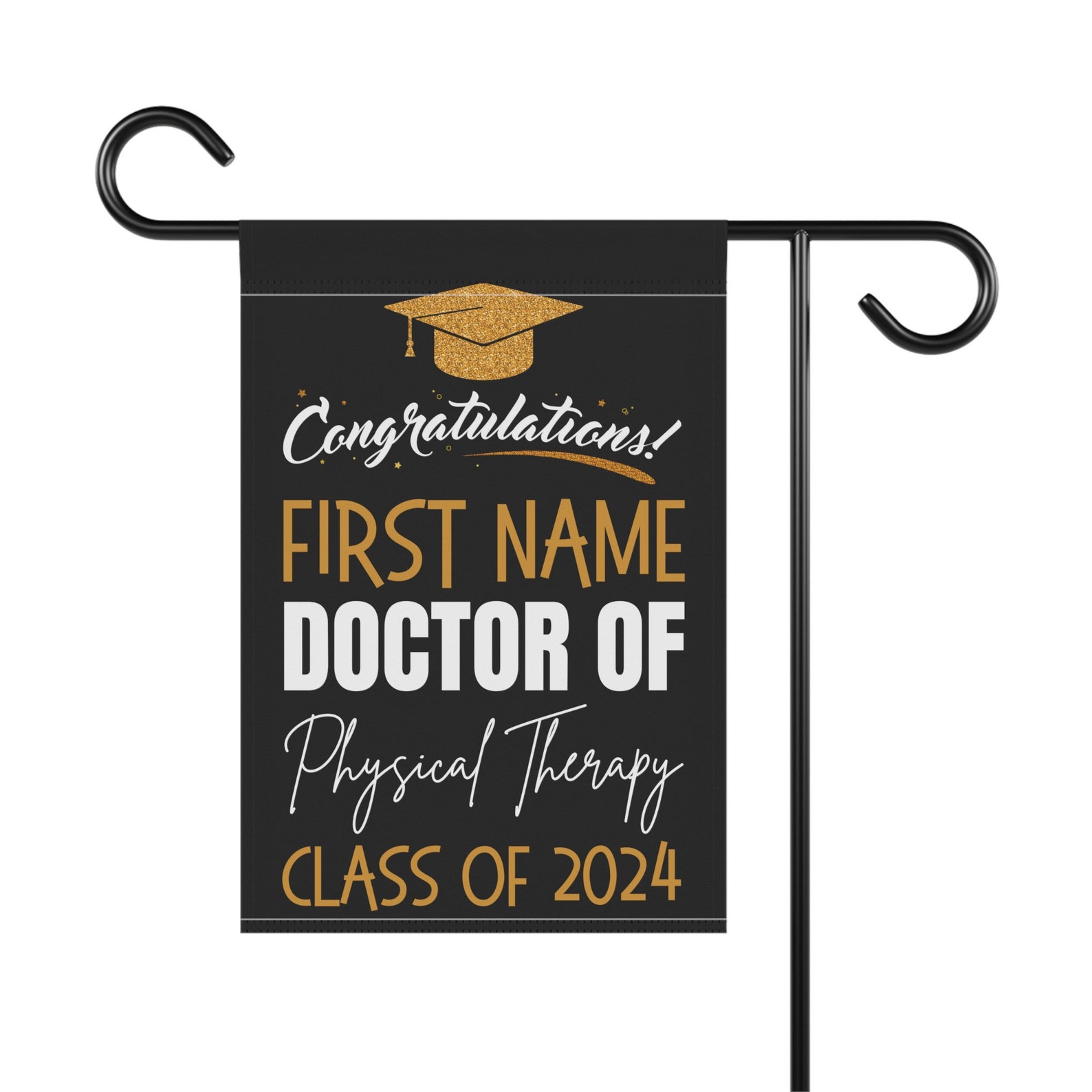 Doctor of Physical Therapy Graduation Yard Sign, PT Grad Banner Sign ...