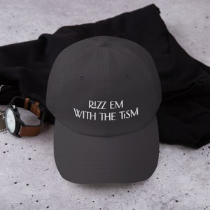 Rizz Em With the Tism Hat, Rizz Gift, Autism Awareness Hat, Autism Mom ...