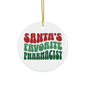 Pharmacist Christmas Ornament, Bulk Pharmacy Gift for Men Women, Santa ...