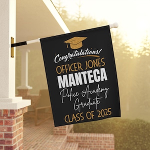 Police Academy Graduation Party Decorations, Personalized Custom Law ...