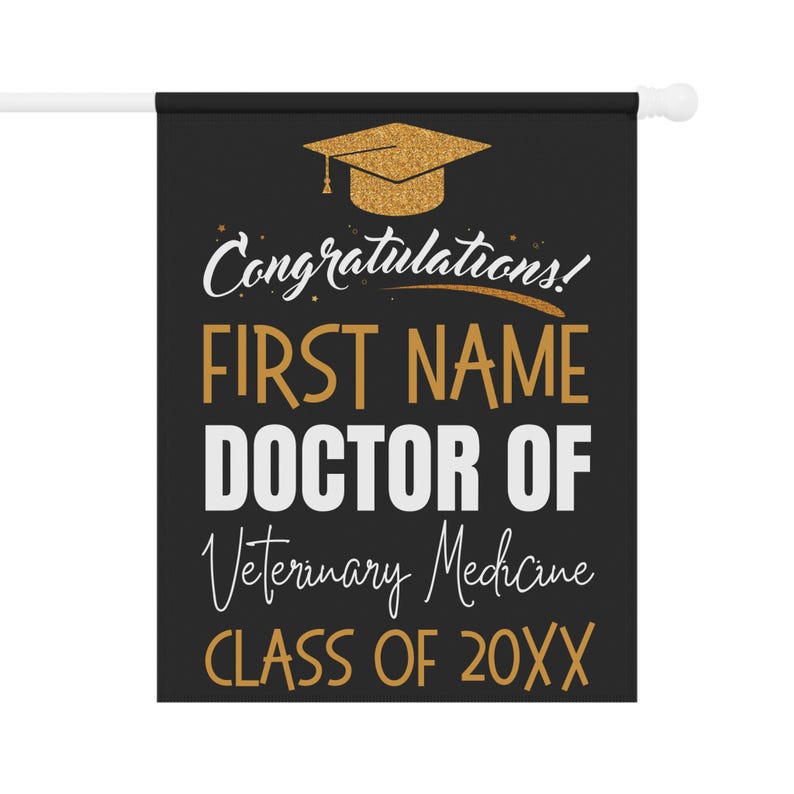 DVM Graduation Party Decorations, Personalized Vet School Graduation ...
