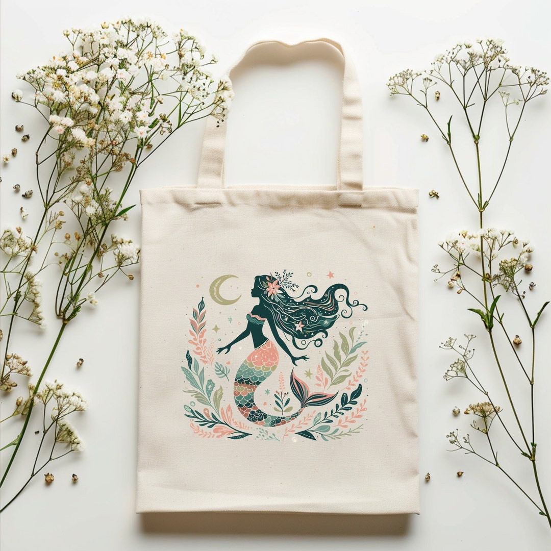 Mermaid Tote Bag, Mermaidcore Gifts, Mermaid Core, Ocean Inspired ...