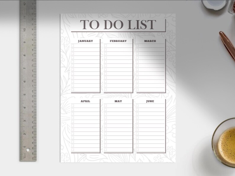 Printable to Do List, Daily Weekly Monthly To-do Lists for Work, Task ...