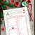 Secret Santa Gift Exchange Form, Christmas Gift Exchange Idea Card ...