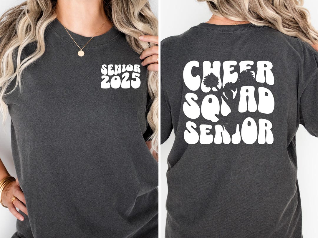 Senior Cheer Shirt, Class of 2025 Senior Cheerleader Shirt, Gift for ...
