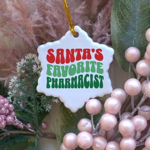 Pharmacist Christmas Ornament, Bulk Pharmacy Gift for Men Women, Santa ...