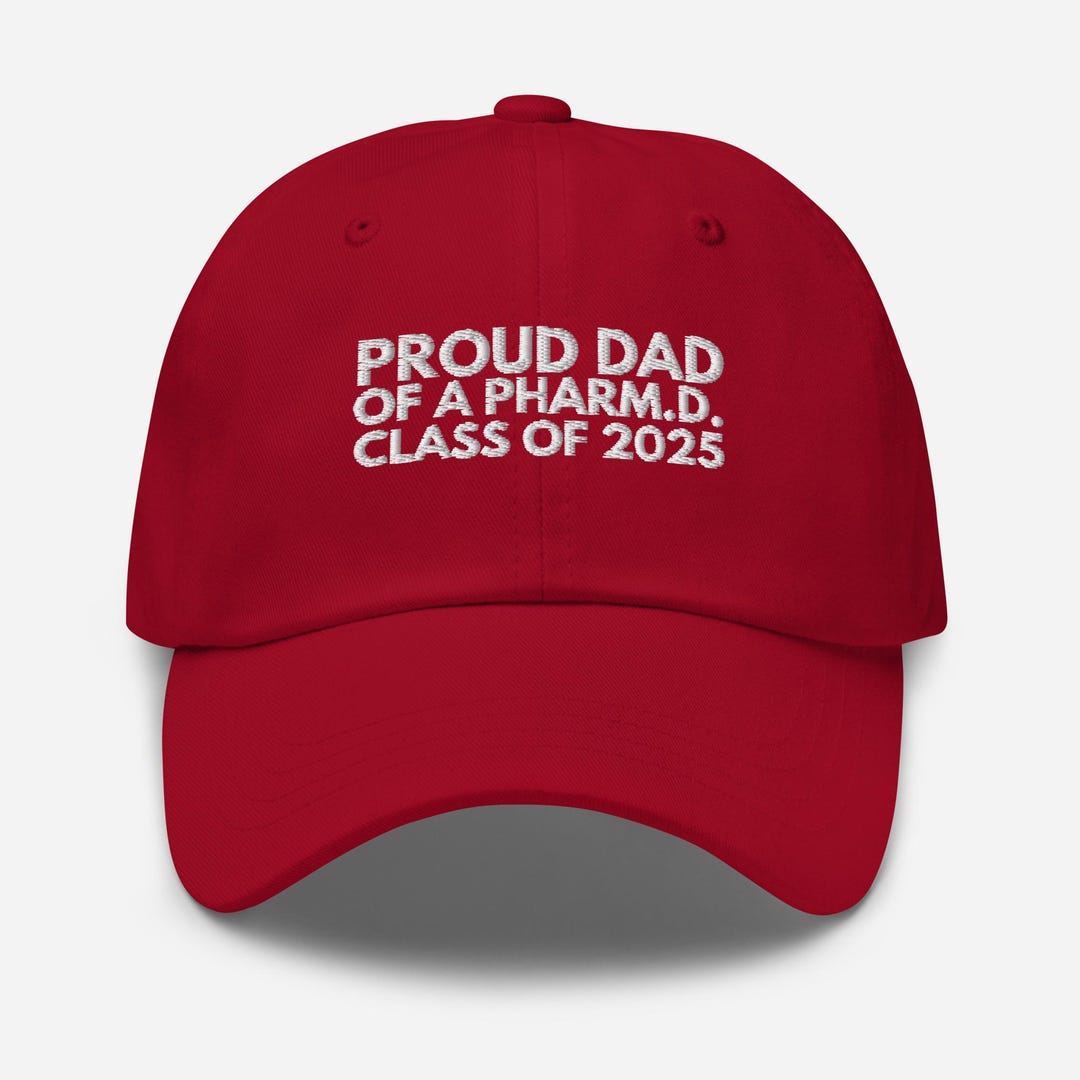 Proud Dad of A Pharmacist Graduation Hat, Pharmacy School Graduate Gift ...