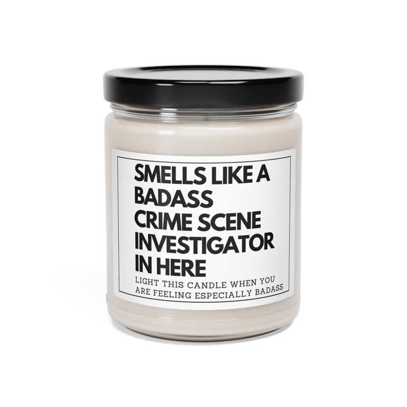 Crime Scene Investigator Gift, Smells Like A Badass Candle, Funny Crime ...