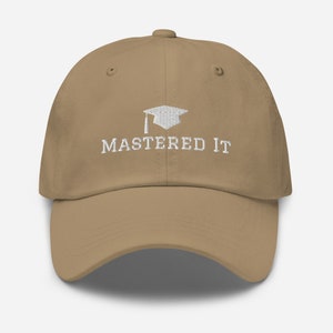 Mastered It Hat, Gift for Masters Graduate, MBA Grad, Masters ...