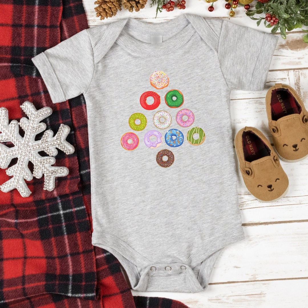 Donut Shirt for Baby, Donut and Diaper Infant Bodysuit, Doughnut ...