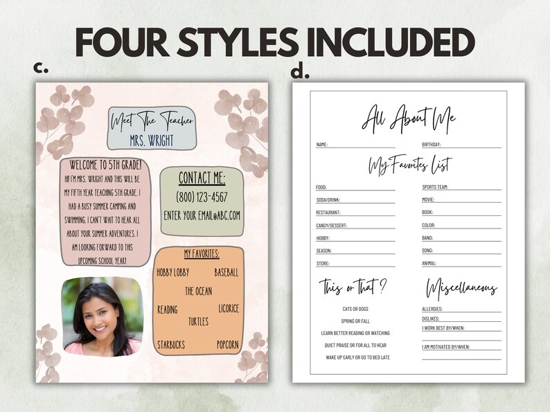 Meet the Teacher Template, Editable Back to School Flyer, Get to Know ...