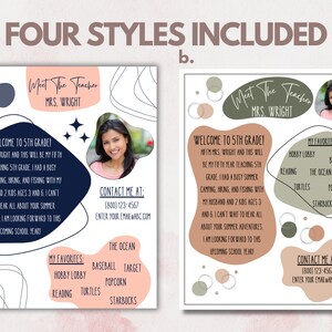 Meet the Teacher Template, Editable Back to School Flyer, Get to Know ...