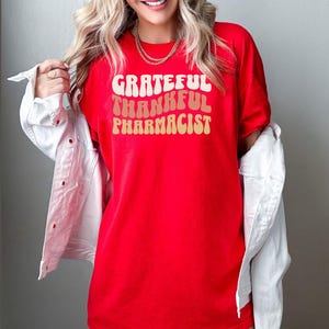 Pharmacist Thanksgiving Shirt, Grateful Thankful Pharmacist, Fall ...