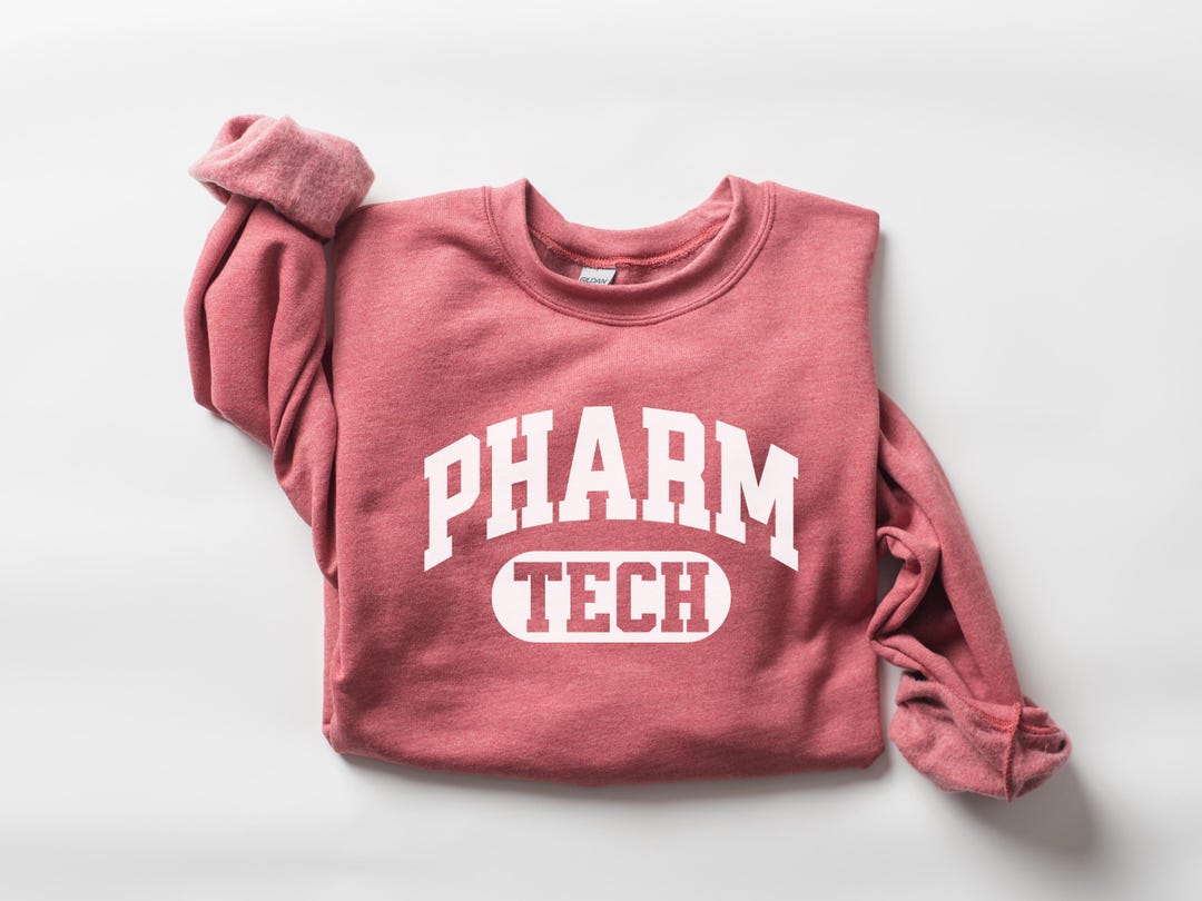 Pharmacy Tech Sweatshirt, Cute Pharmacy Technician Day Sweater, Pharm ...