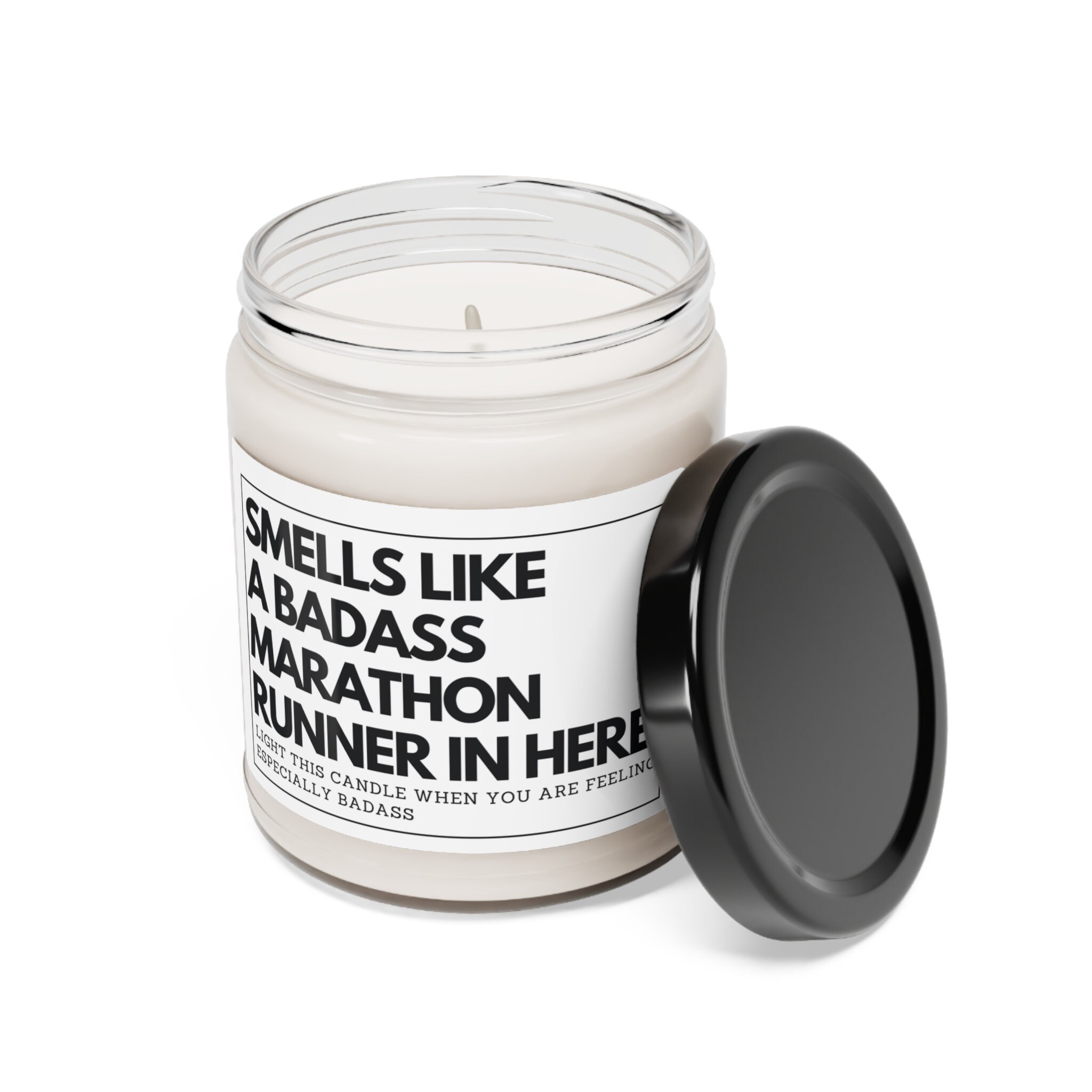 Marathon Runner Candle, Gift for Girl Runner, Marathon Finisher Gift ...