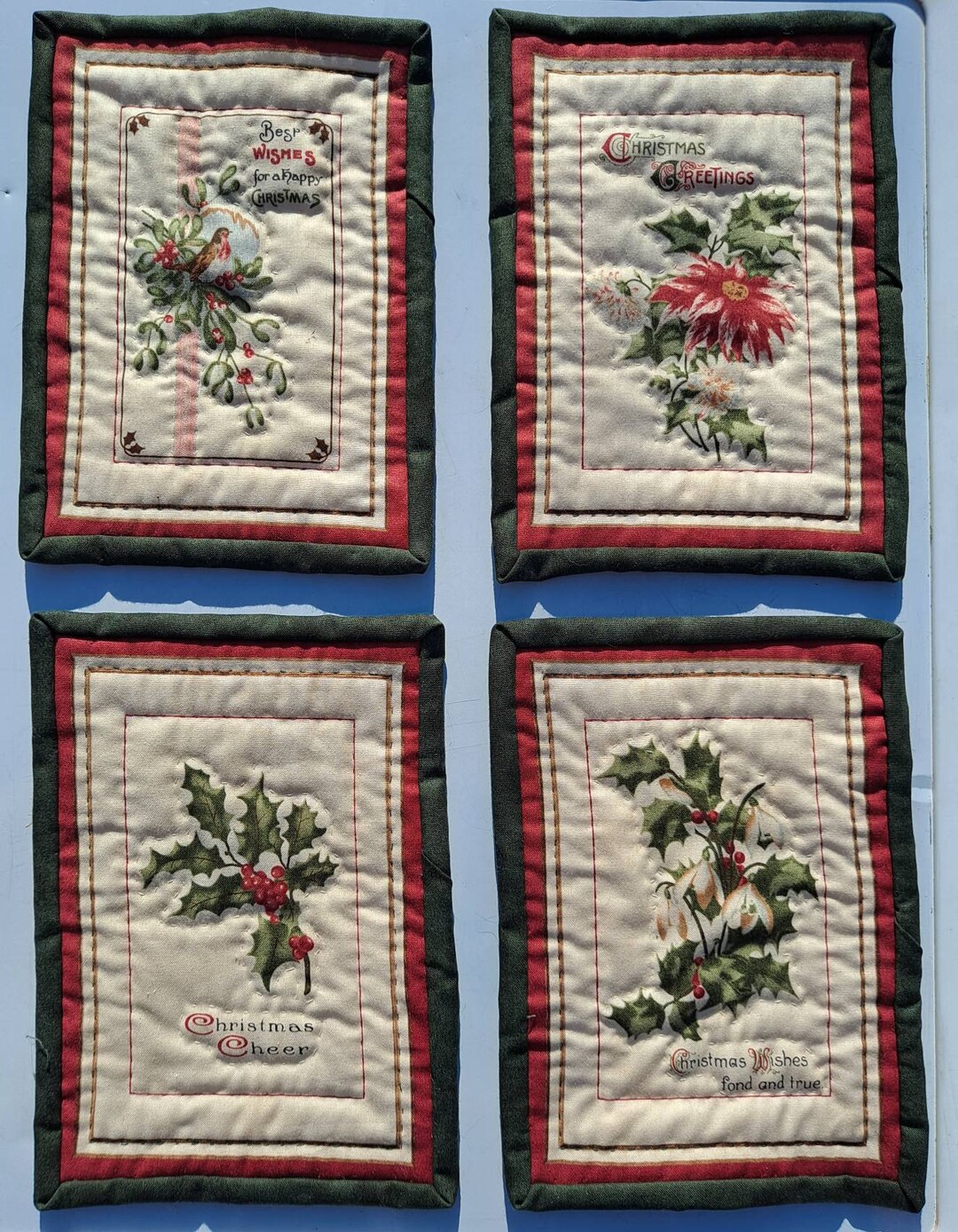 Quilted Christmas Cards to Send to Loved Ones! - Etsy