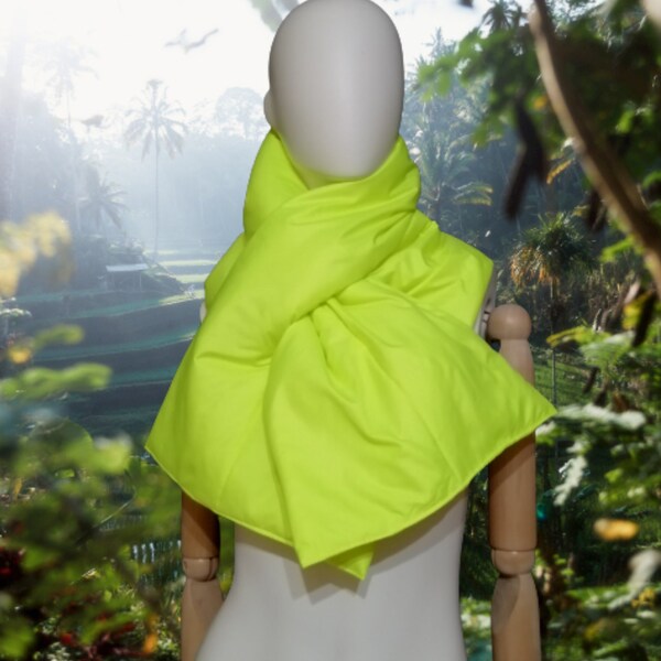 Neon Yellow Scarf - Etsy