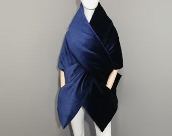 Cape Around Shoulders Wrap. Woman's Large Scarf Puffer - Etsy