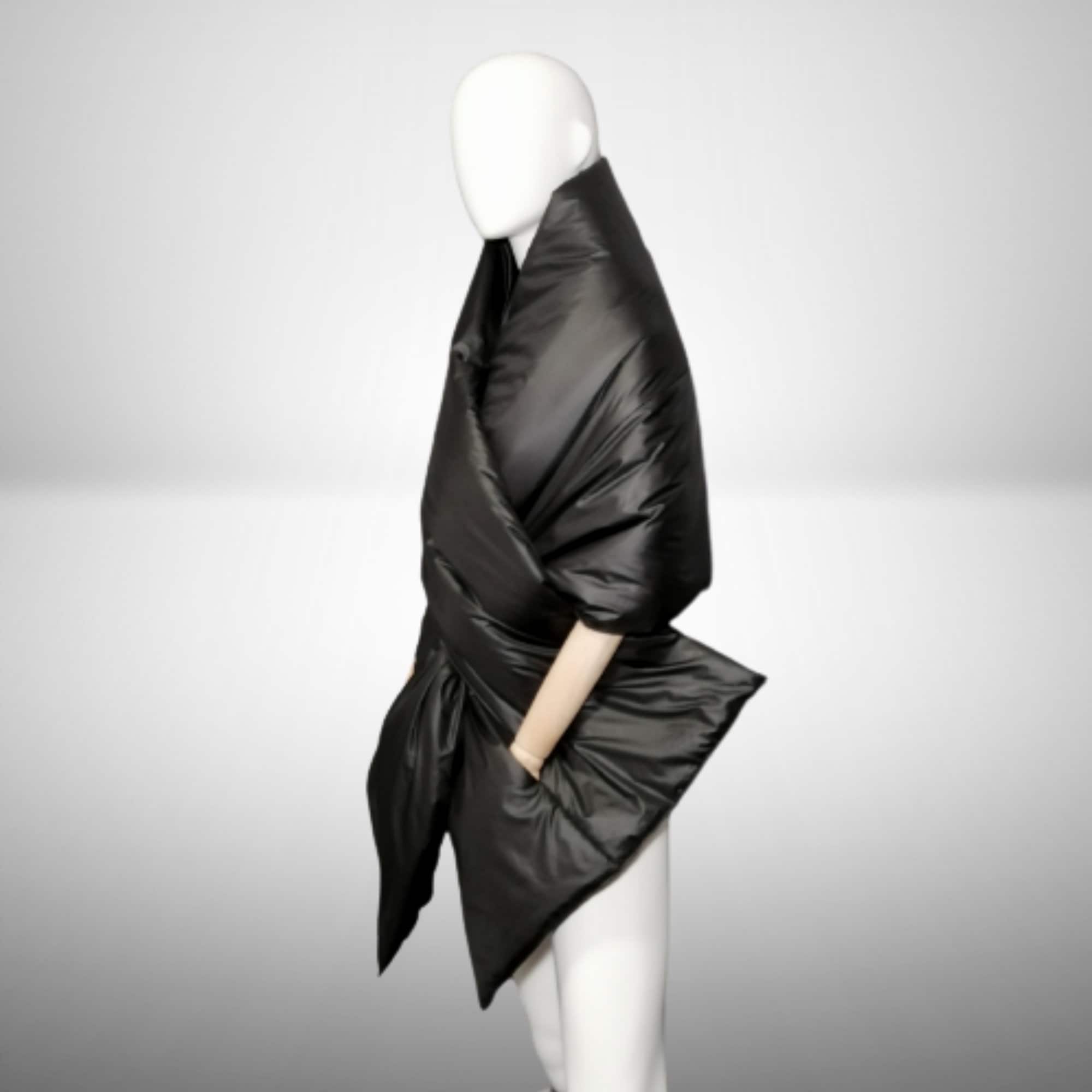 Black Cape Around Shoulders Wrap With 2 Pockets 20x80 In. - Etsy