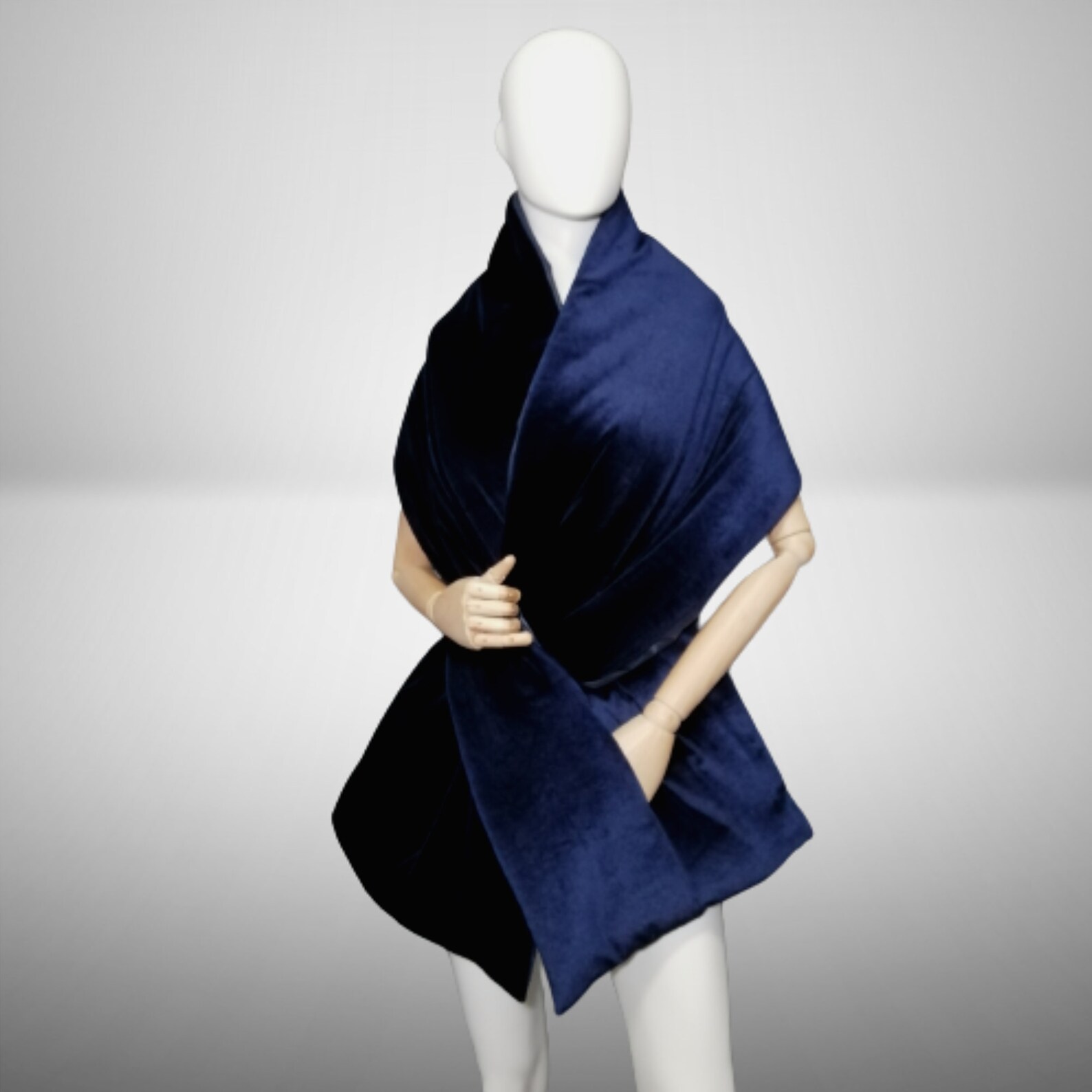 Two-faced Cape Around Shoulders Wrap With 2 Pockets on Both Sides ...