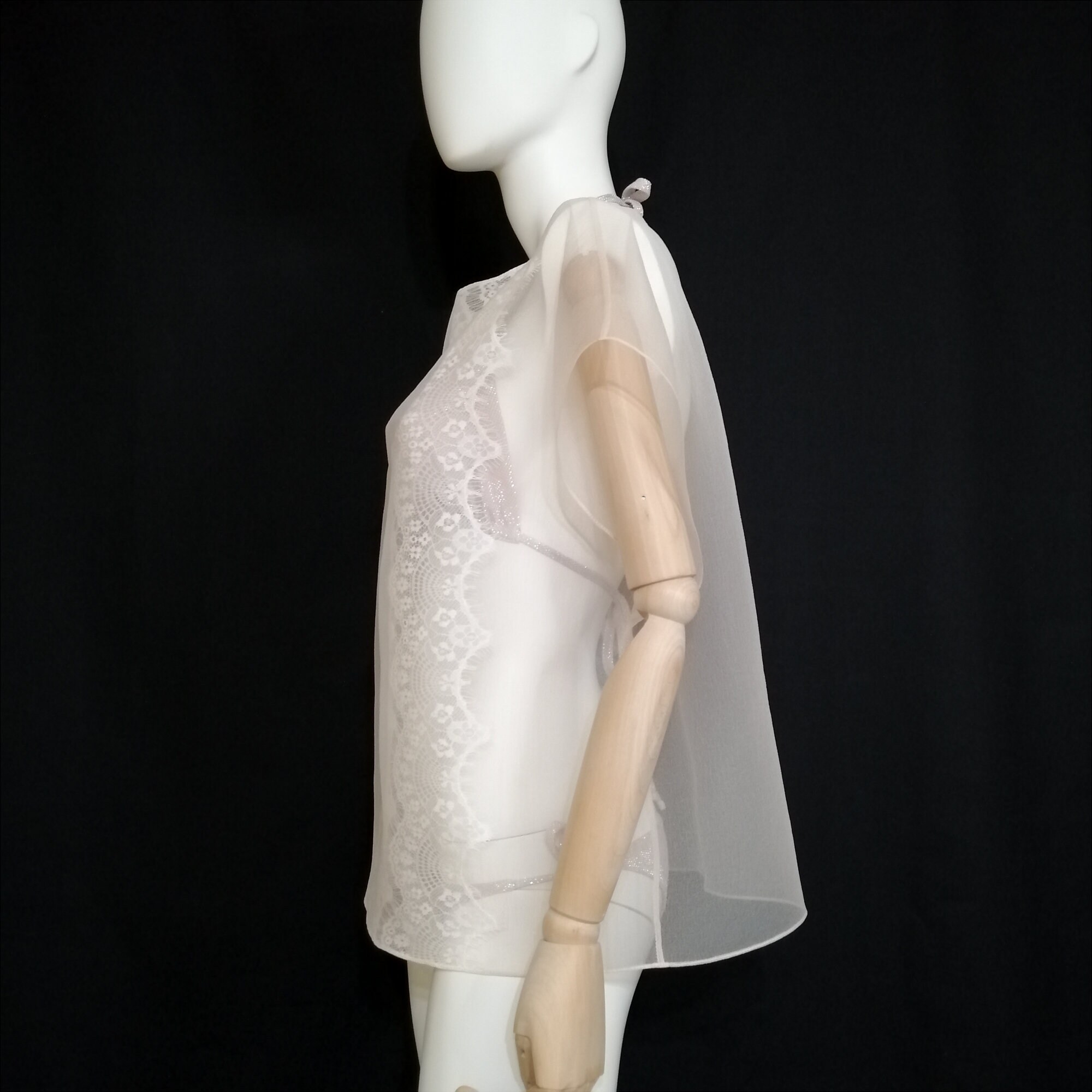 Elegant Limpid Dress/woman Organza Blouse/transparent Shirt/sheer ...