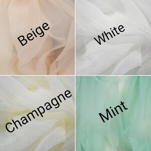 Sheer Detachable Sleeves for Bridal Gown. Ruffle Removable Sleeves From ...