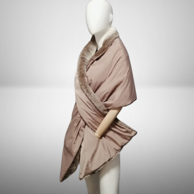 Two-faced Cape Around Shoulders Wrap With 2 Pockets. - Etsy