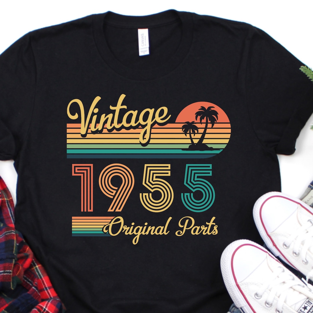 Vintage 1955 Birthday Shirt 67th Birthday Gift Shirt All - Etsy