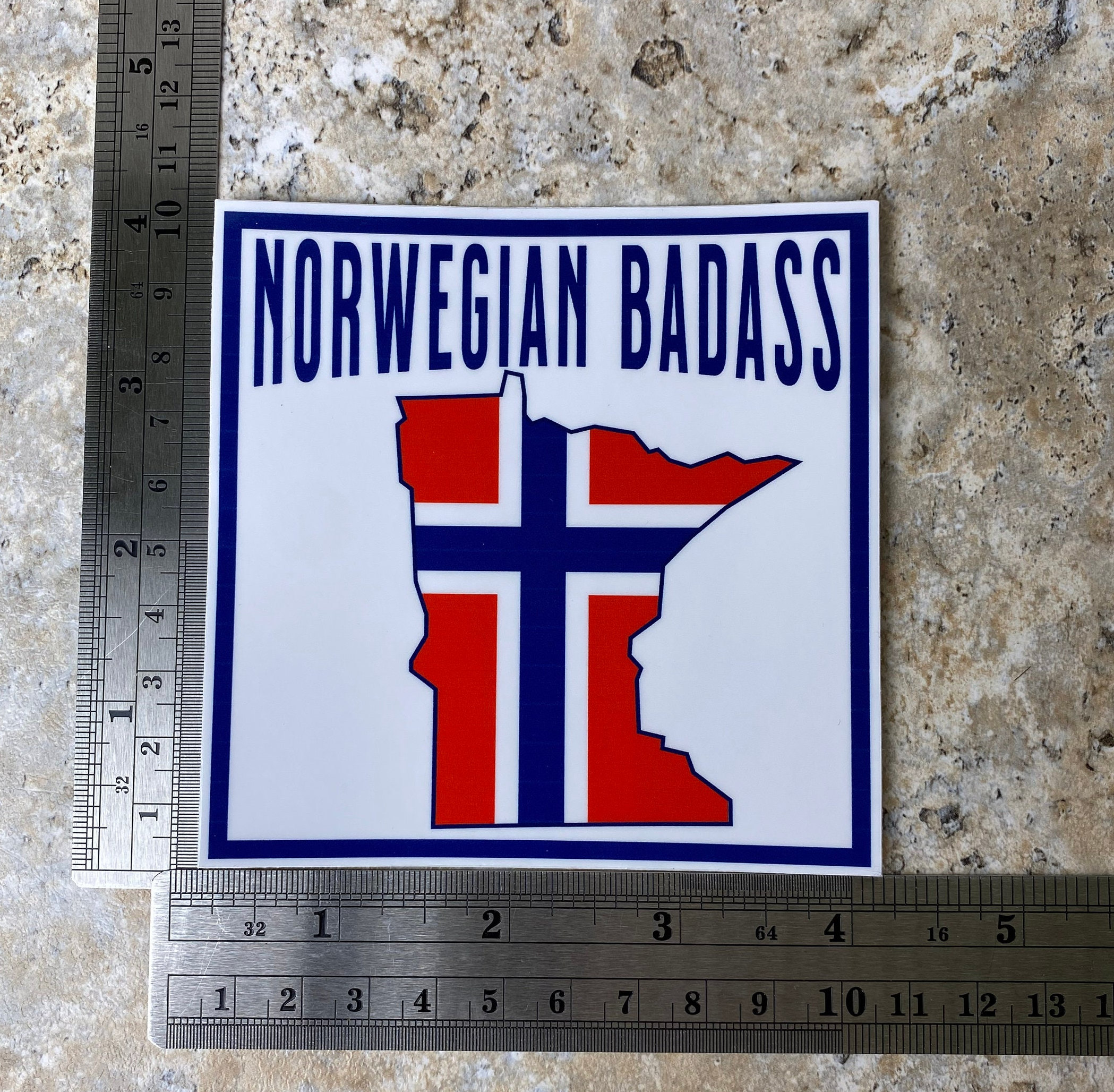 Norwegian Sticker Norwegian Flag Minnesota Sticker - Etsy