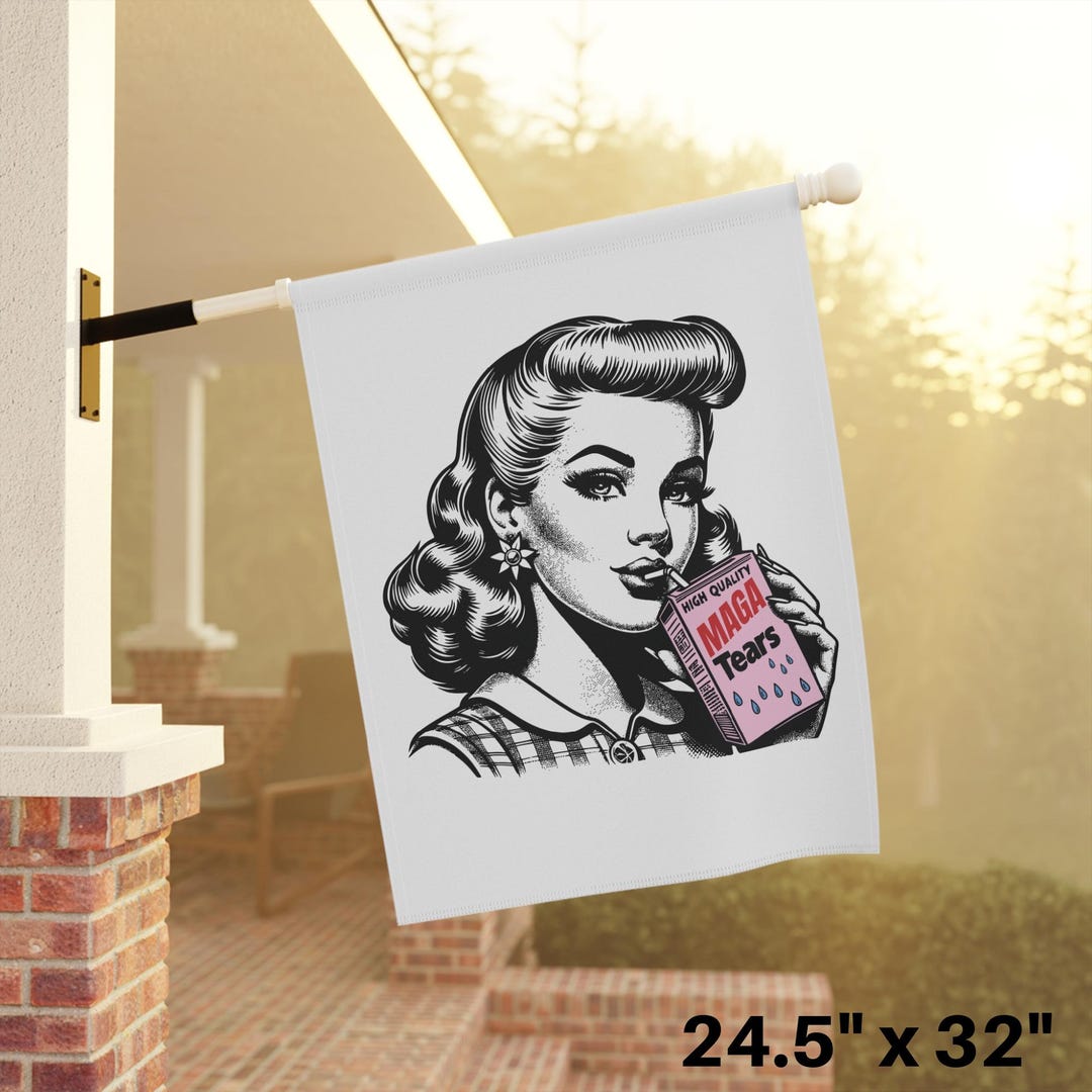 Liberal Yard Signs, Anti MAGA Garden Banner, Eat the Rich Garden Decor ...