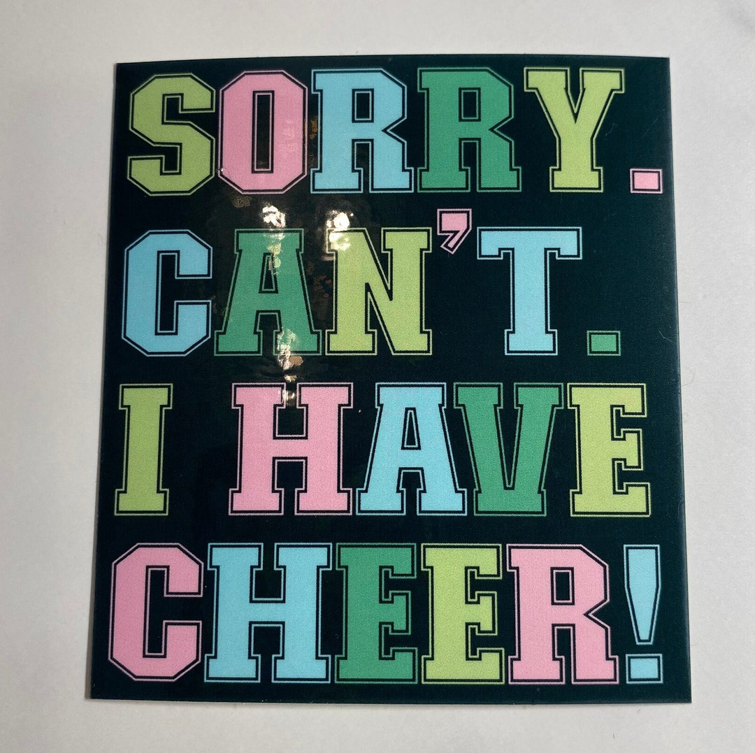 Cheer Stickers Cheerleader Merchandise Laptop Sticker Water - Etsy