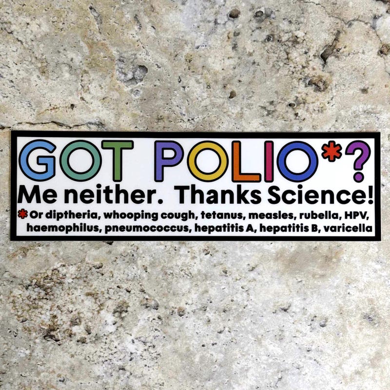 Vaccines Bumper Sticker - Etsy