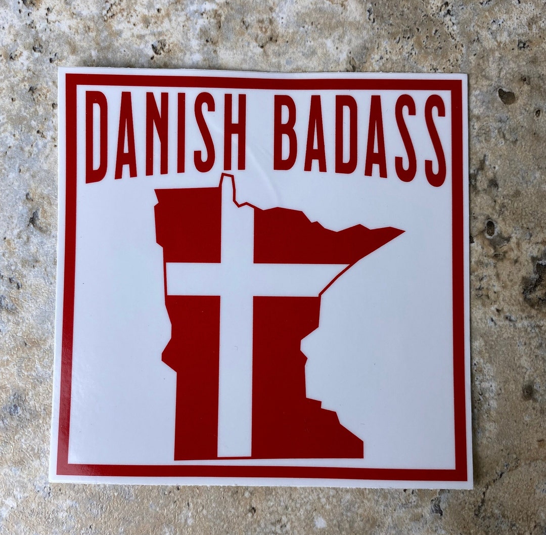 Danish Sticker, Denmark Flag, Minnesota Sticker, Danish Gift, MacBook ...