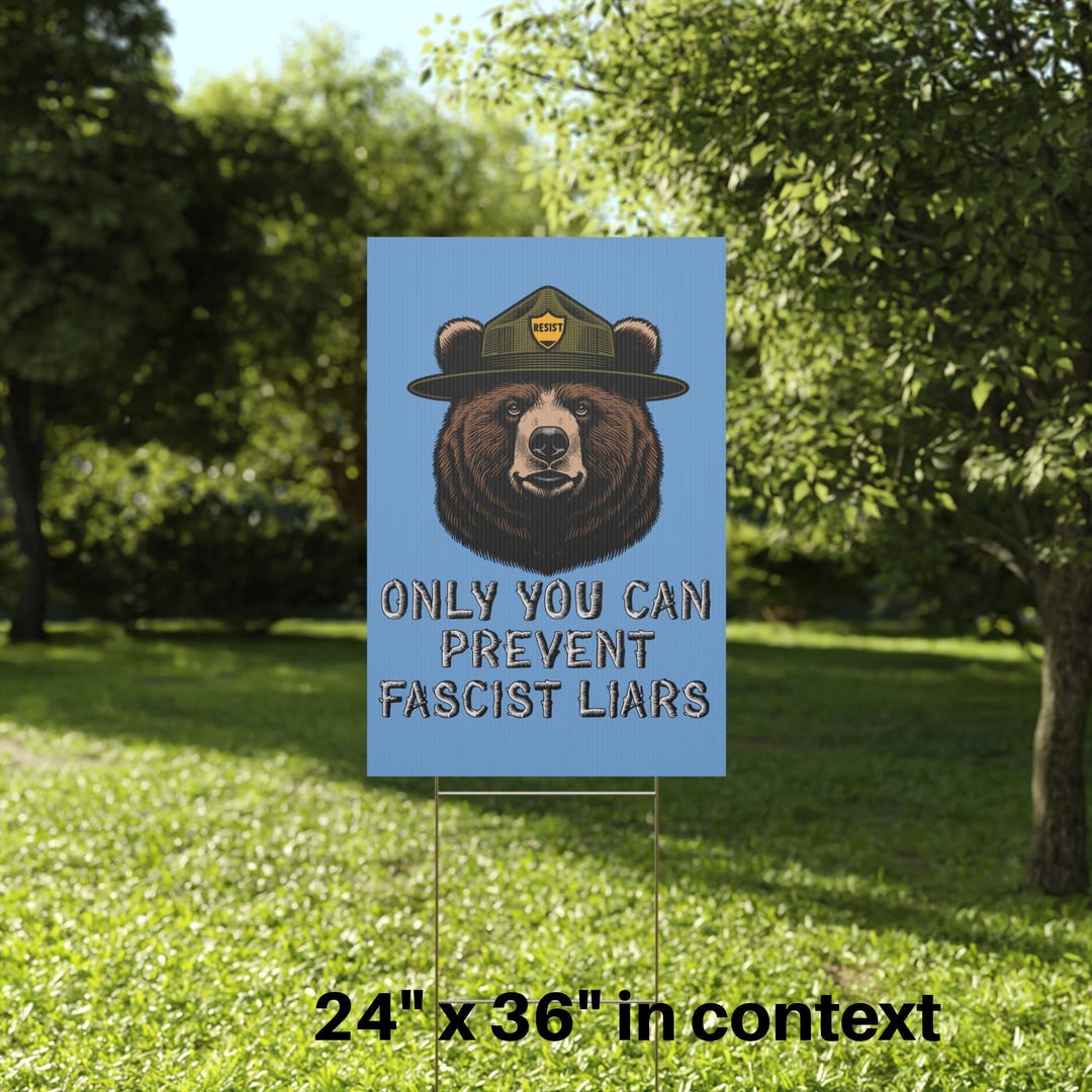 Anti Fascist Yard Sign, Anti Trump Political Sign, Anti Fascism, Resist ...