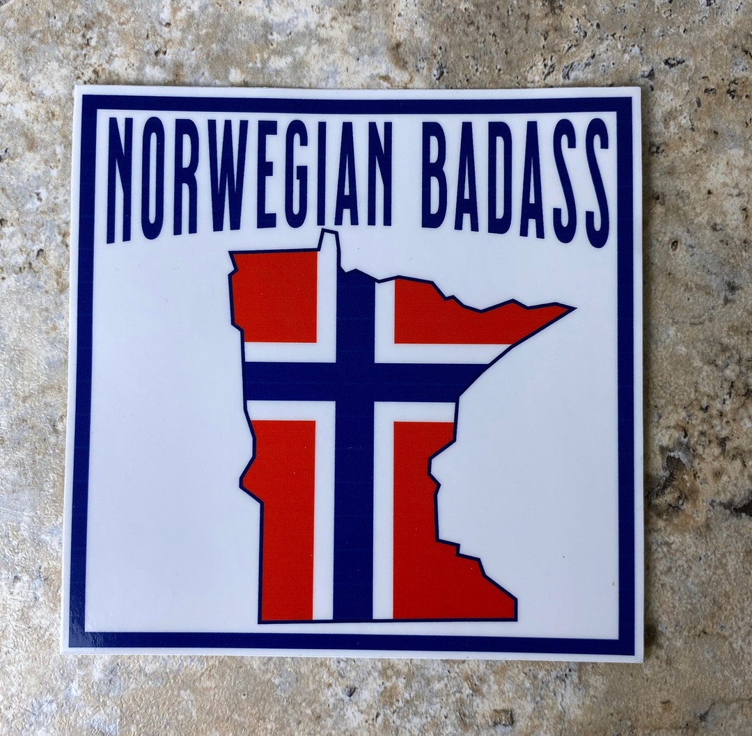 Norwegian Sticker, Norwegian Flag, Minnesota Sticker, Norwegian Gift ...