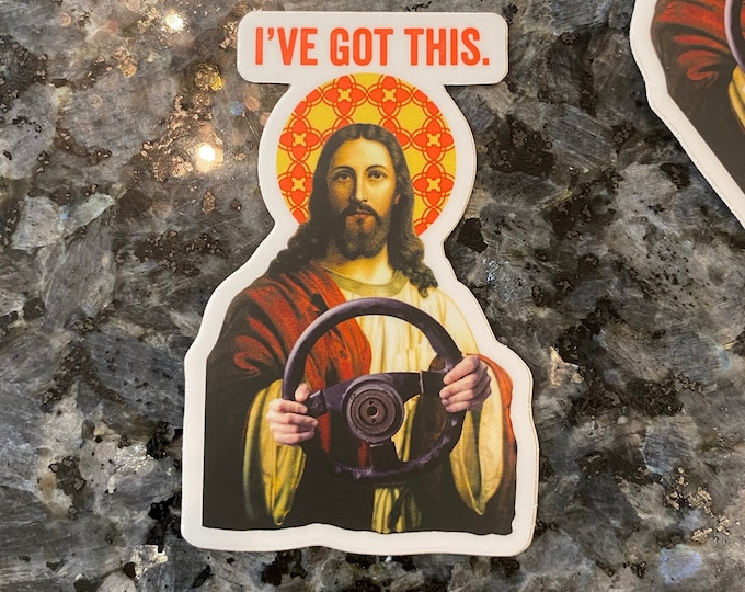 Jesus Stickers, Christian Stickers, Jesus Take the Wheel, Faith ...