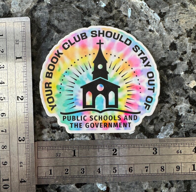 Anti Christian Nationalism Sticker, Laptop Decal, Pro Choice, Gay ...