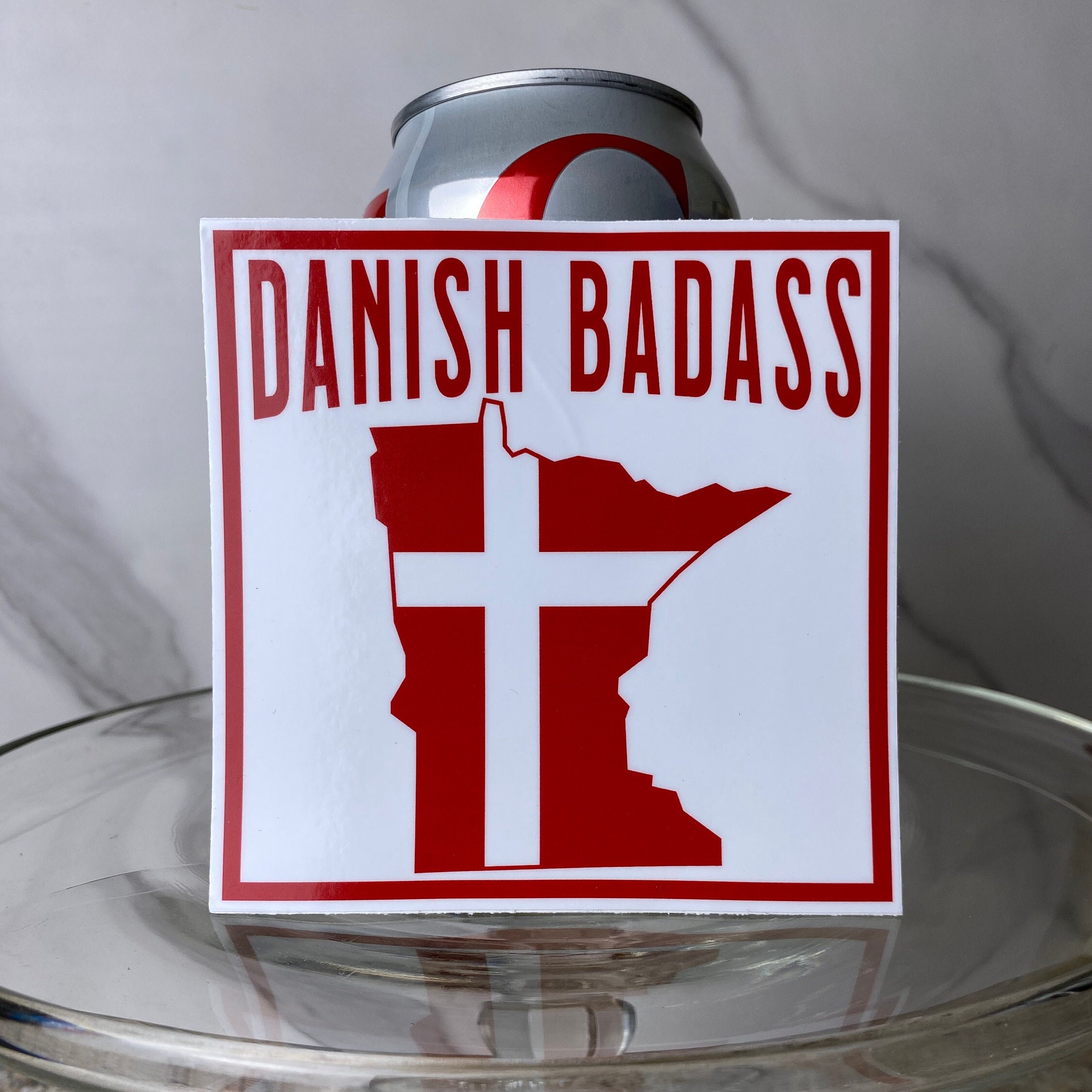 Danish Sticker Denmark Flag Minnesota Sticker Danish Gift - Etsy