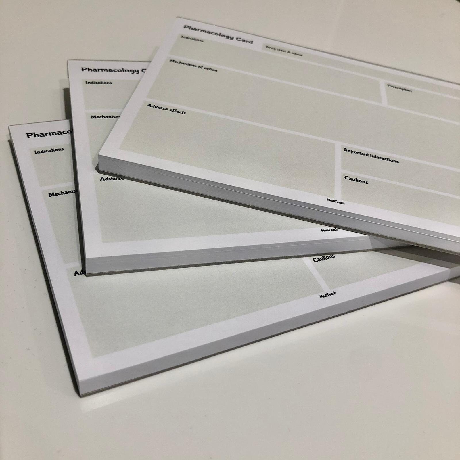 Pharmacology/drug Flashcard Notepad Medicine/physician - Etsy UK